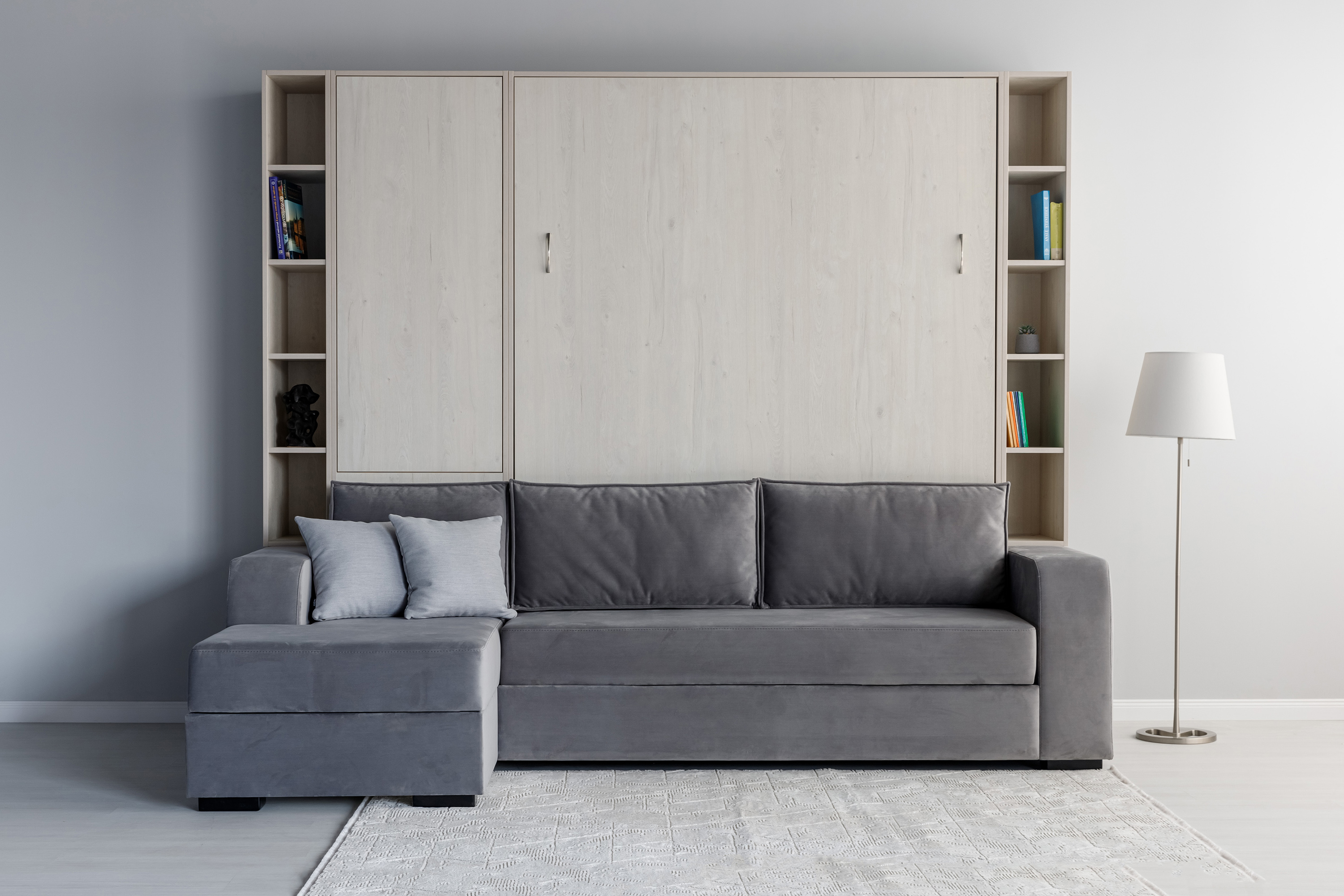 Mobilă moale București. Paturi - Model Pat rabatabil cu colțar ...